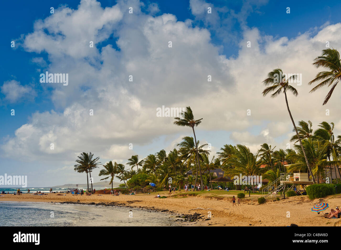 Poipu beach surf hi-res stock photography and images - Alamy