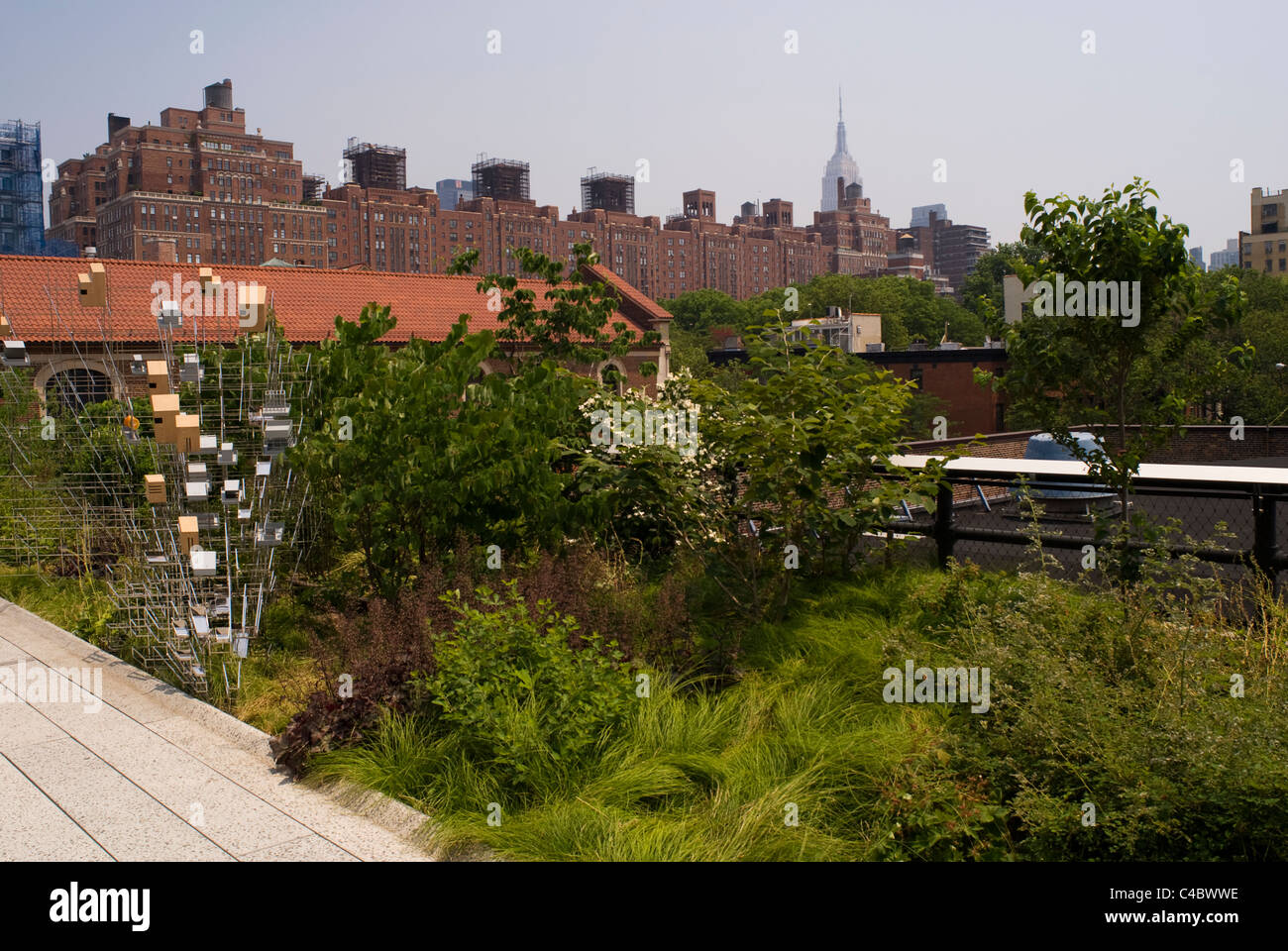 Phase Two of the Highline Park public space in New York City, built on ...