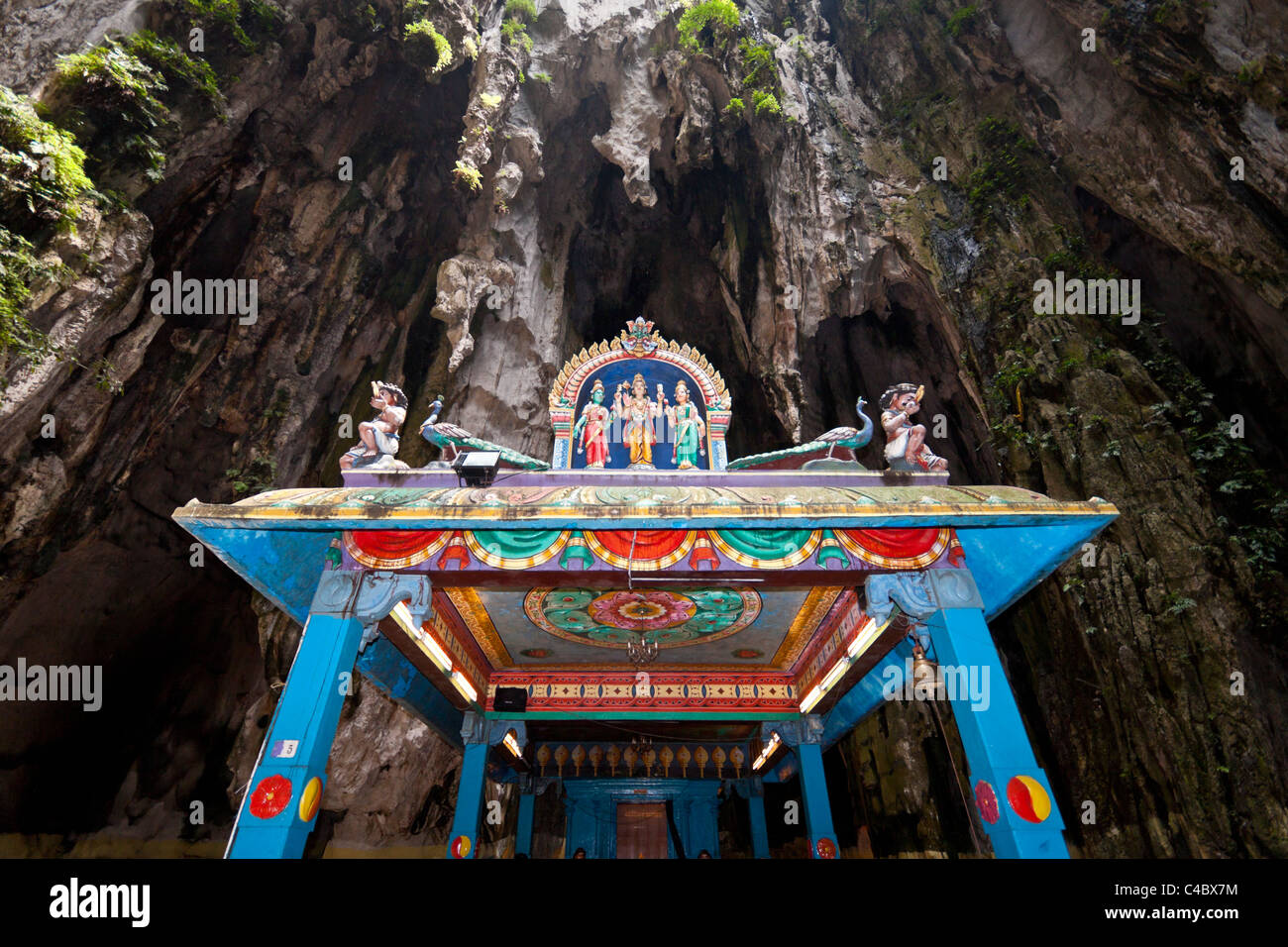 Batu Caves is a limestone hill, which has a series of caves and cave ...