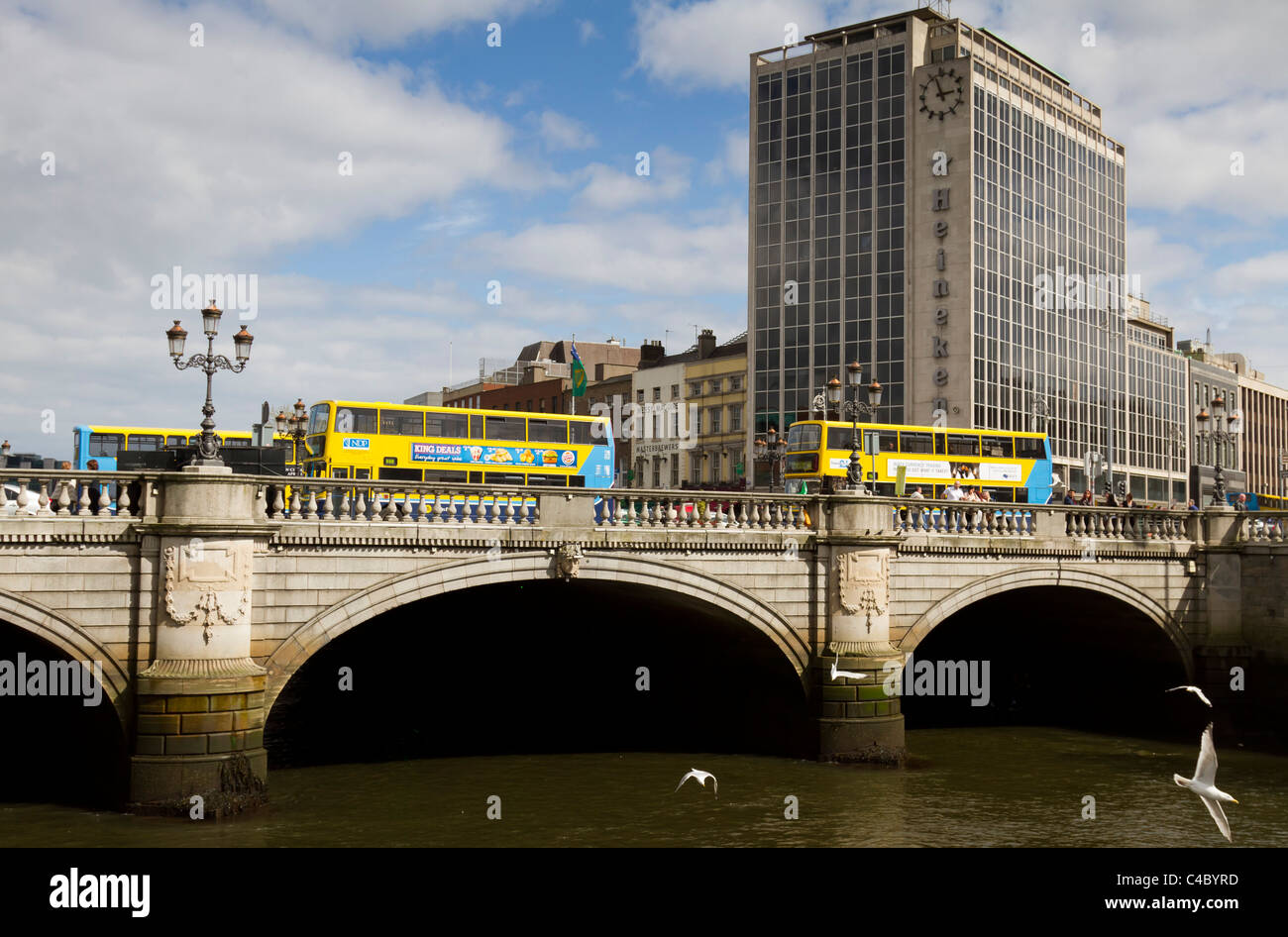 O'Connell bridge in Dublin city centre Stock Photo - Alamy