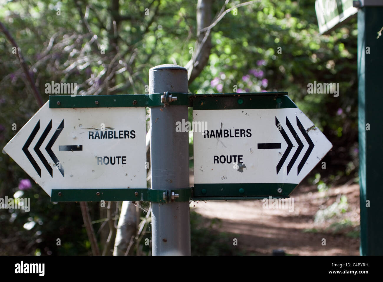 Ramblers Route sign Stock Photo - Alamy