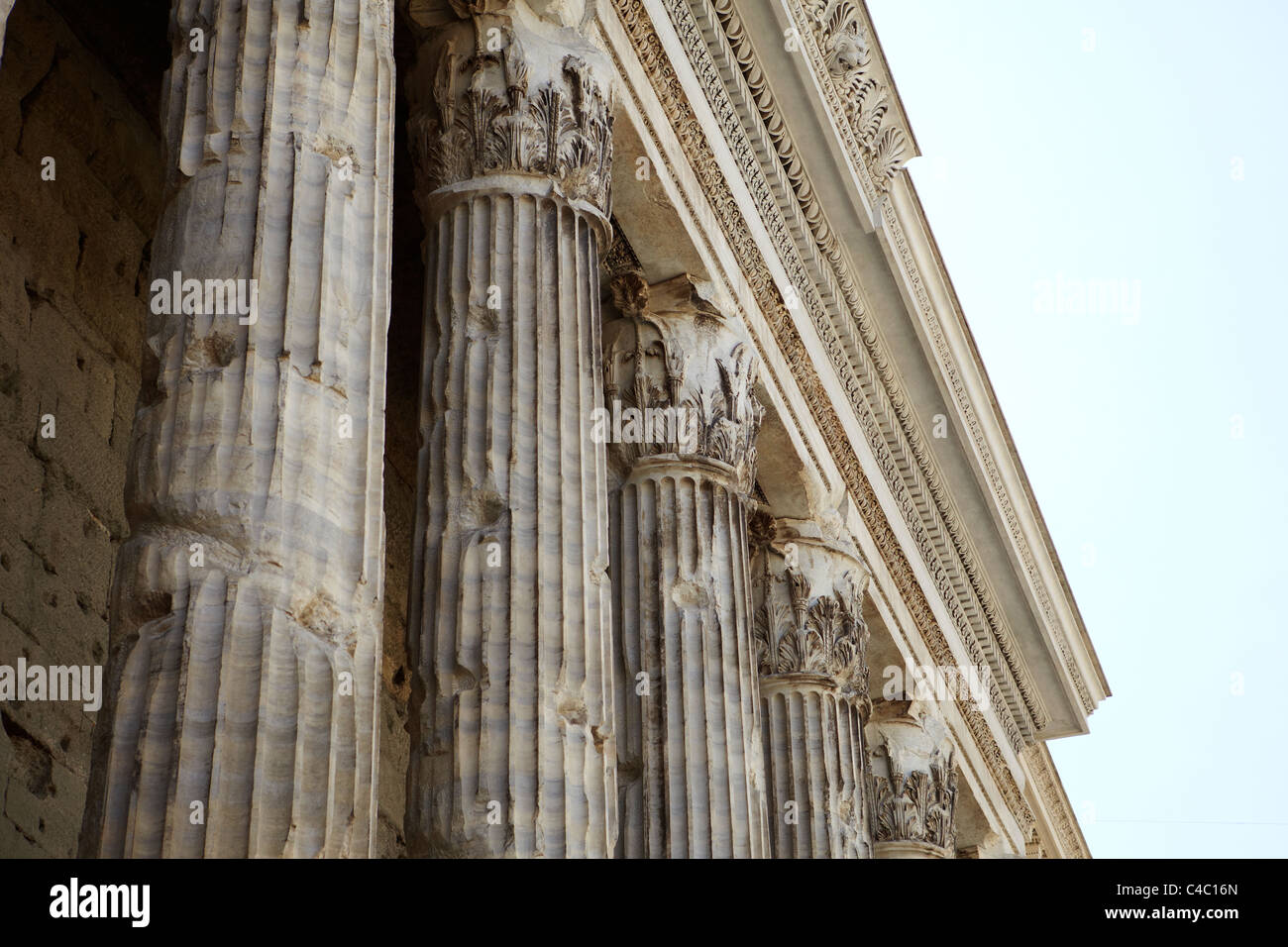 Corinthian columns at The Pantheon in Rome, Italy Stock Photo - Alamy