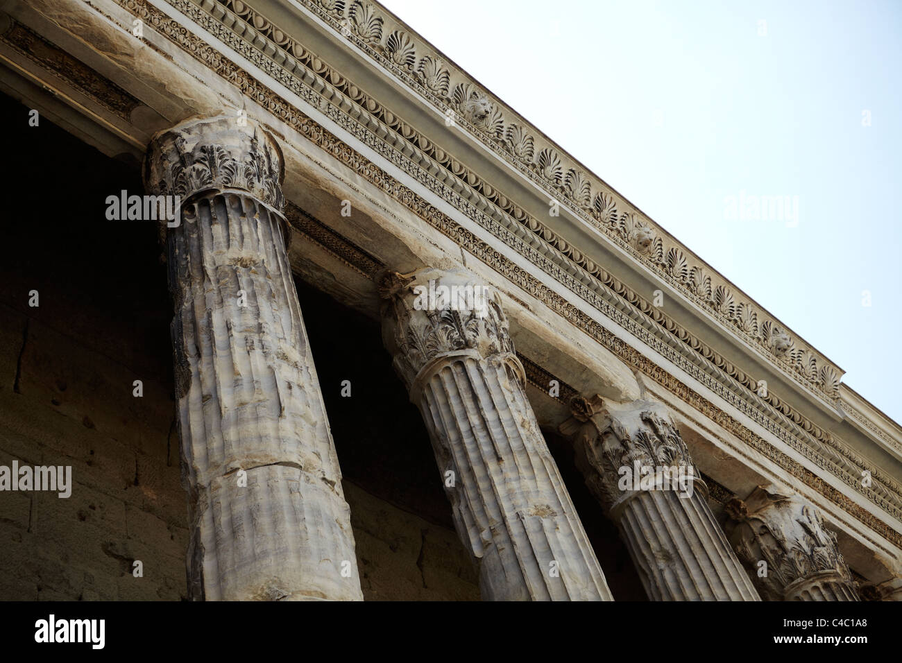 Corinthian columns at The Pantheon in Rome, Italy Stock Photo - Alamy