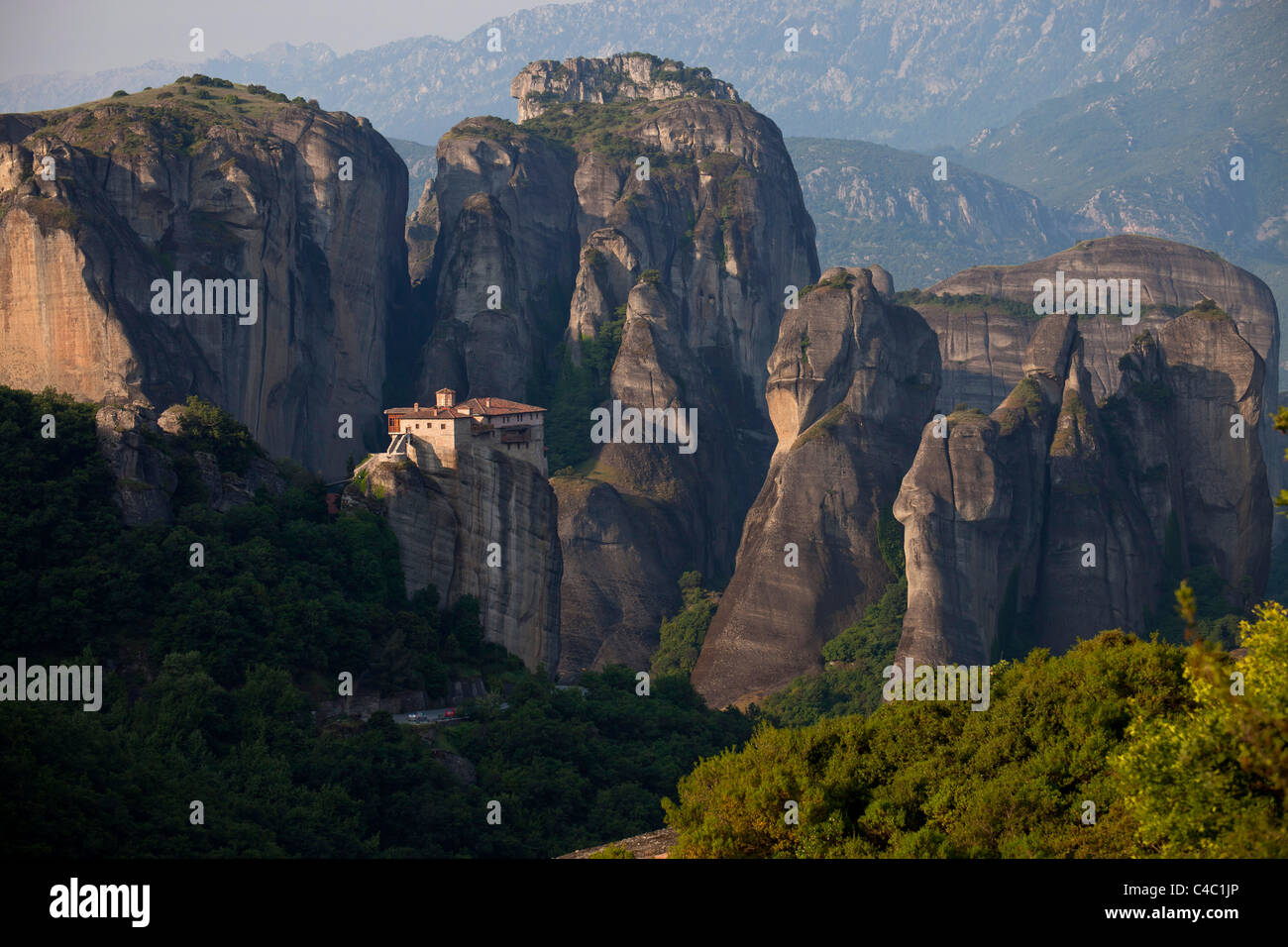 Rousanou Monastery, part of the Meteora complex of Orthodox monasteries ...