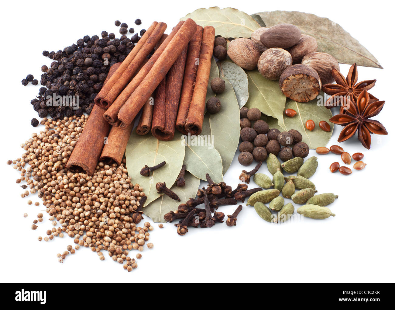 Black nutmeg white pepper spices hi-res stock photography and images ...