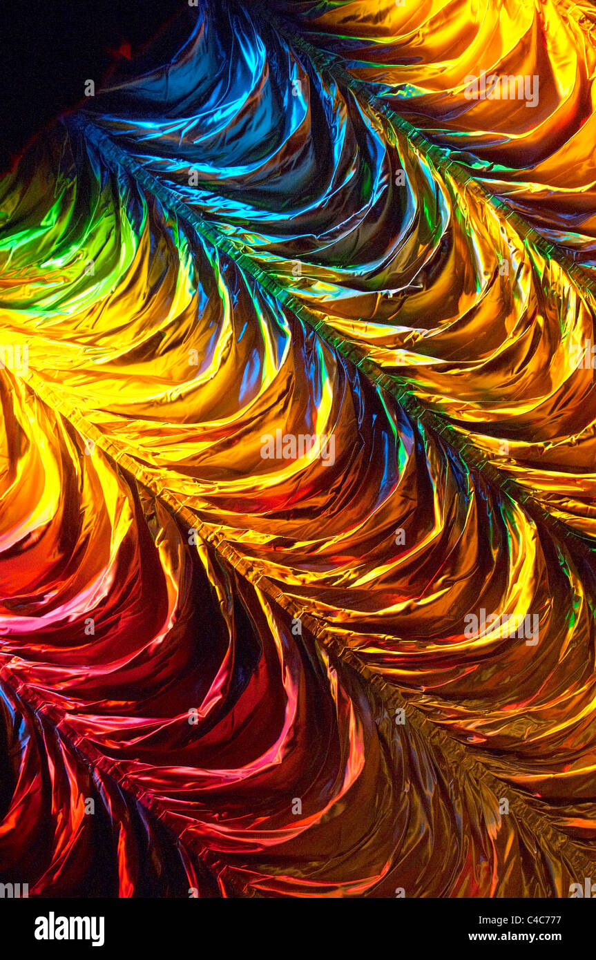 A still life shot of a colorful theater curtain Stock Photo - Alamy