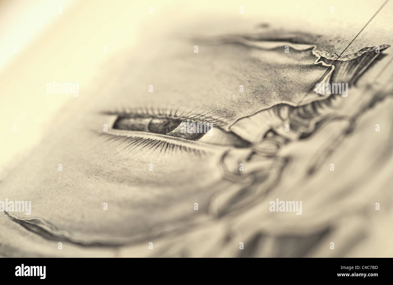 Illustration of the Human Eye copyright 1904 Stock Photo - Alamy