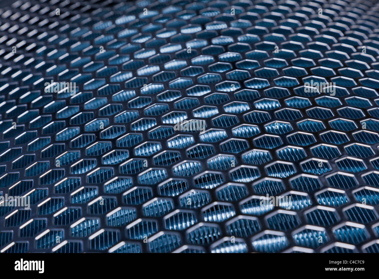 Dark blue Metal Mesh Texture closeup shot Stock Photo - Alamy
