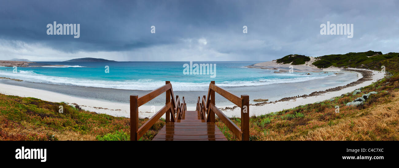 Boardwalk leading down to Salmon Beach. Esperance, Western Australia ...
