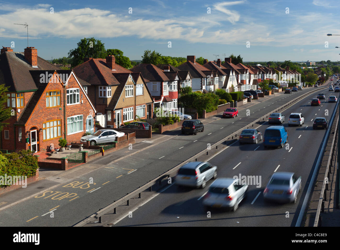 Heavy traffic on A3 at Tolworth Stock Photo - Alamy