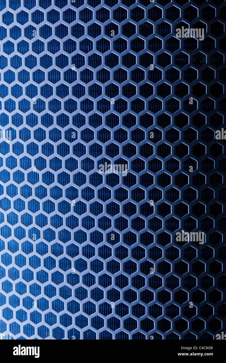 Dark blue Metal Mesh Texture closeup shot Stock Photo - Alamy