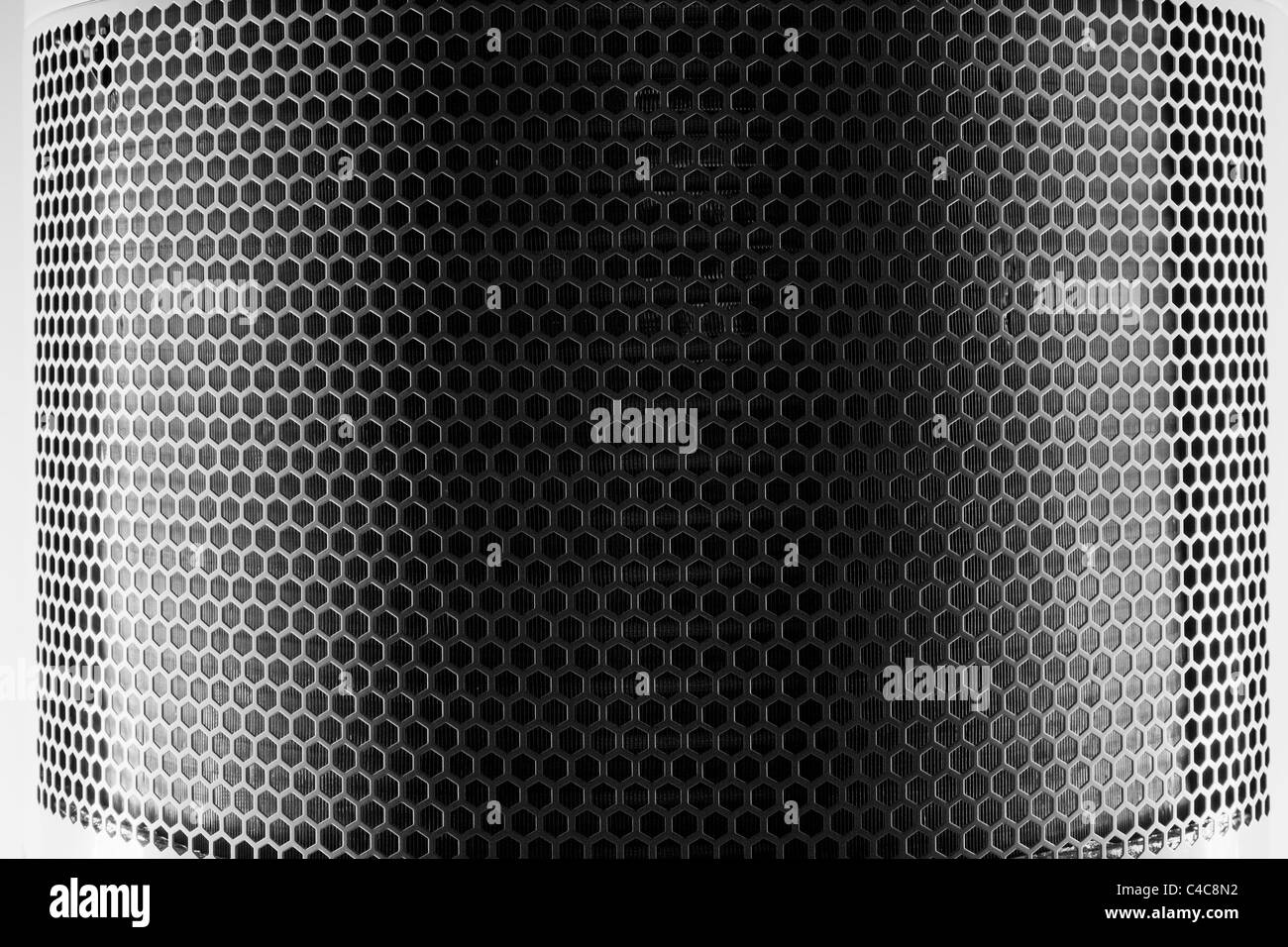 Blue mesh texture macro Black and White Stock Photos & Images - Alamy