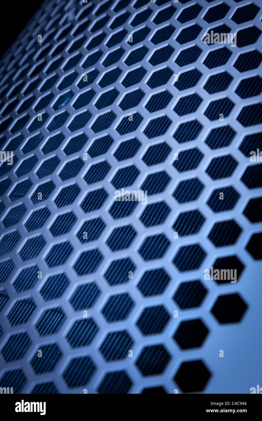 Dark blue metal mesh texture hi-res stock photography and images - Alamy