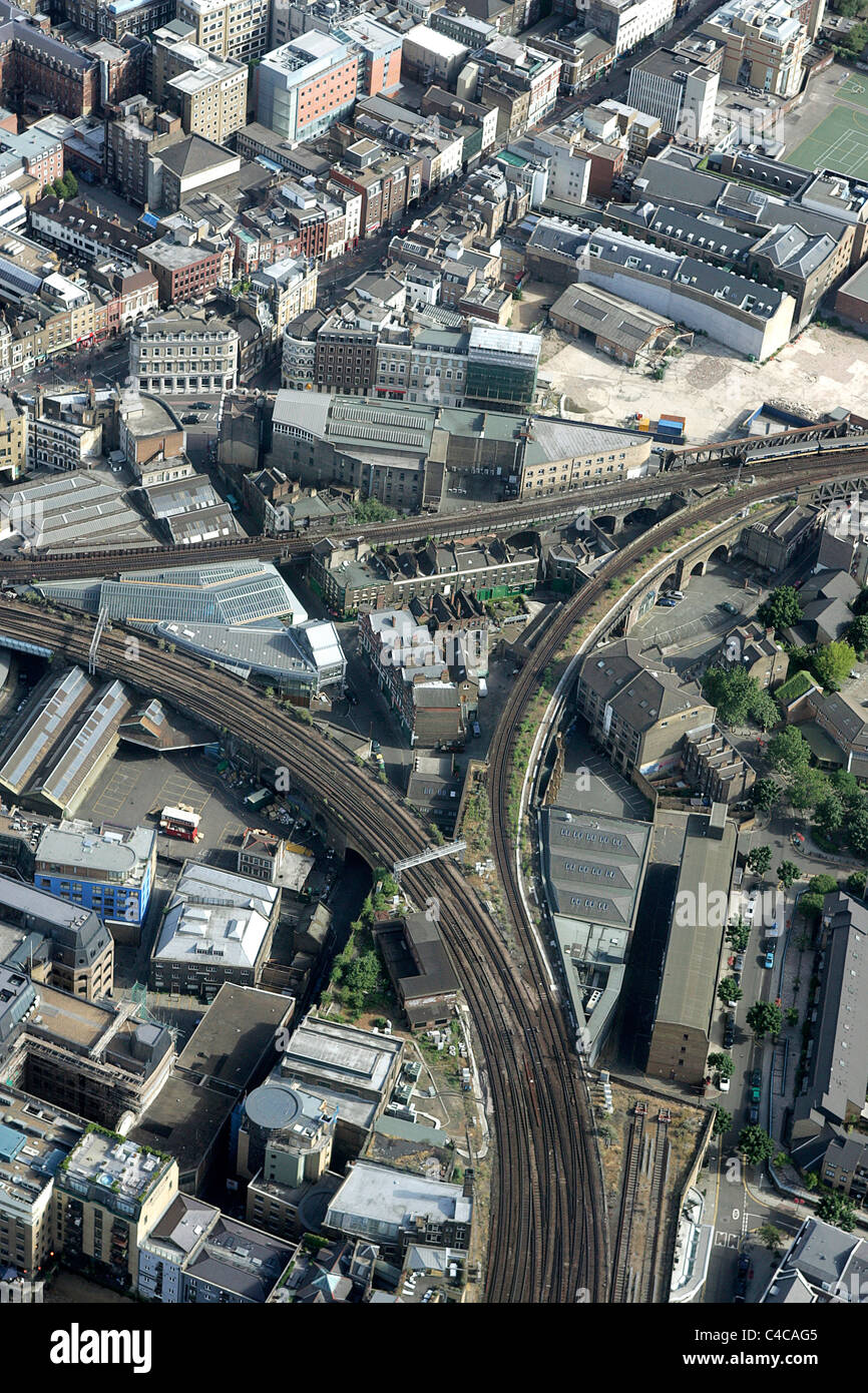 Aerial view of Borough Market London bridge area Stock Photo - Alamy