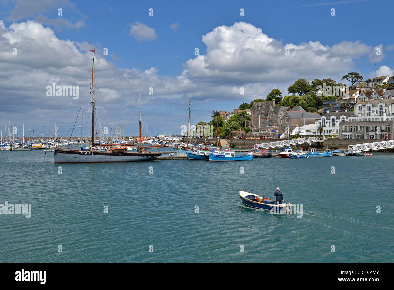 Brixham Harbour South Devon Stock Photo - Alamy
