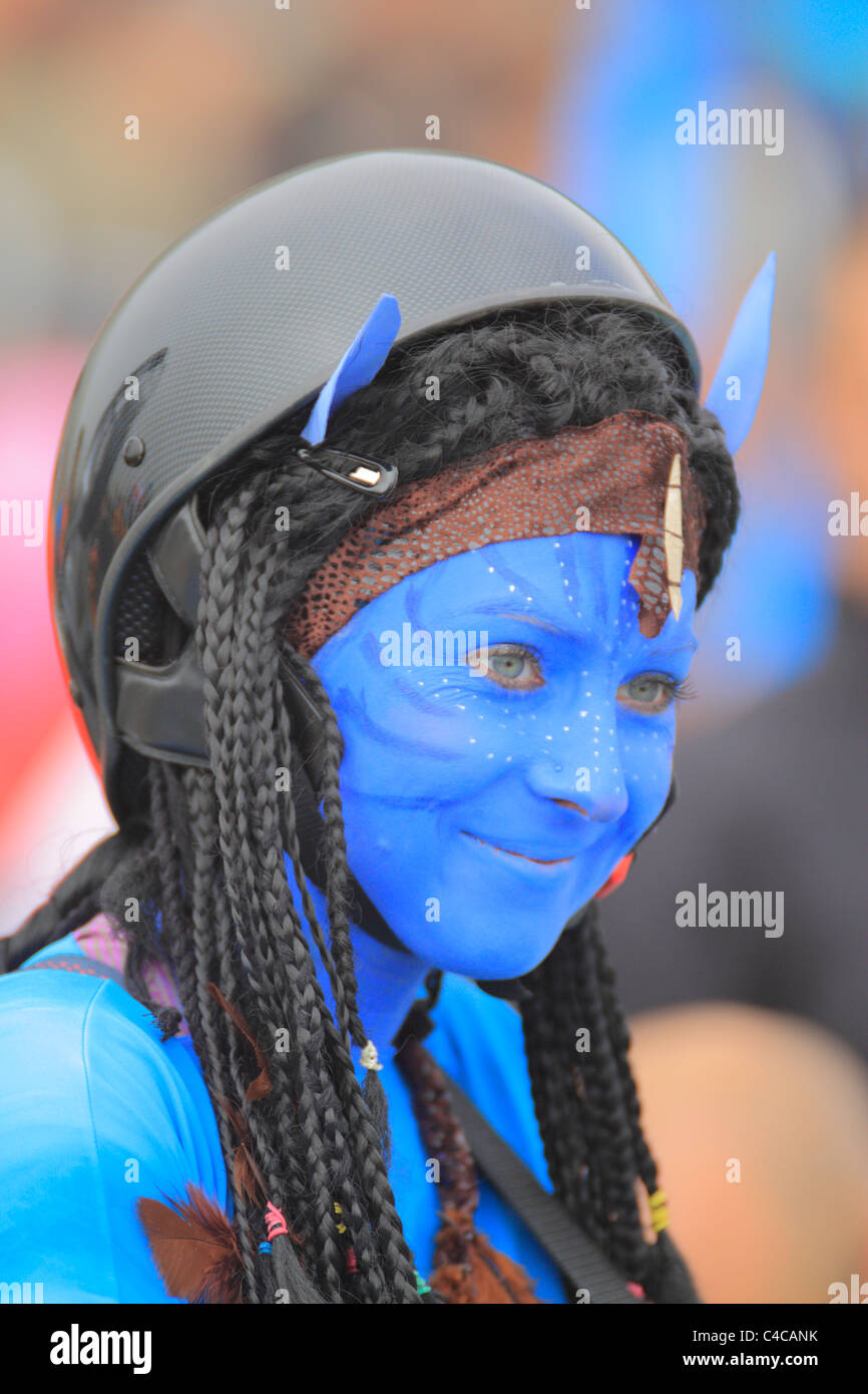 Paraglider's costume contest at Coupe Icare 2010, Saint Hilaire du ...