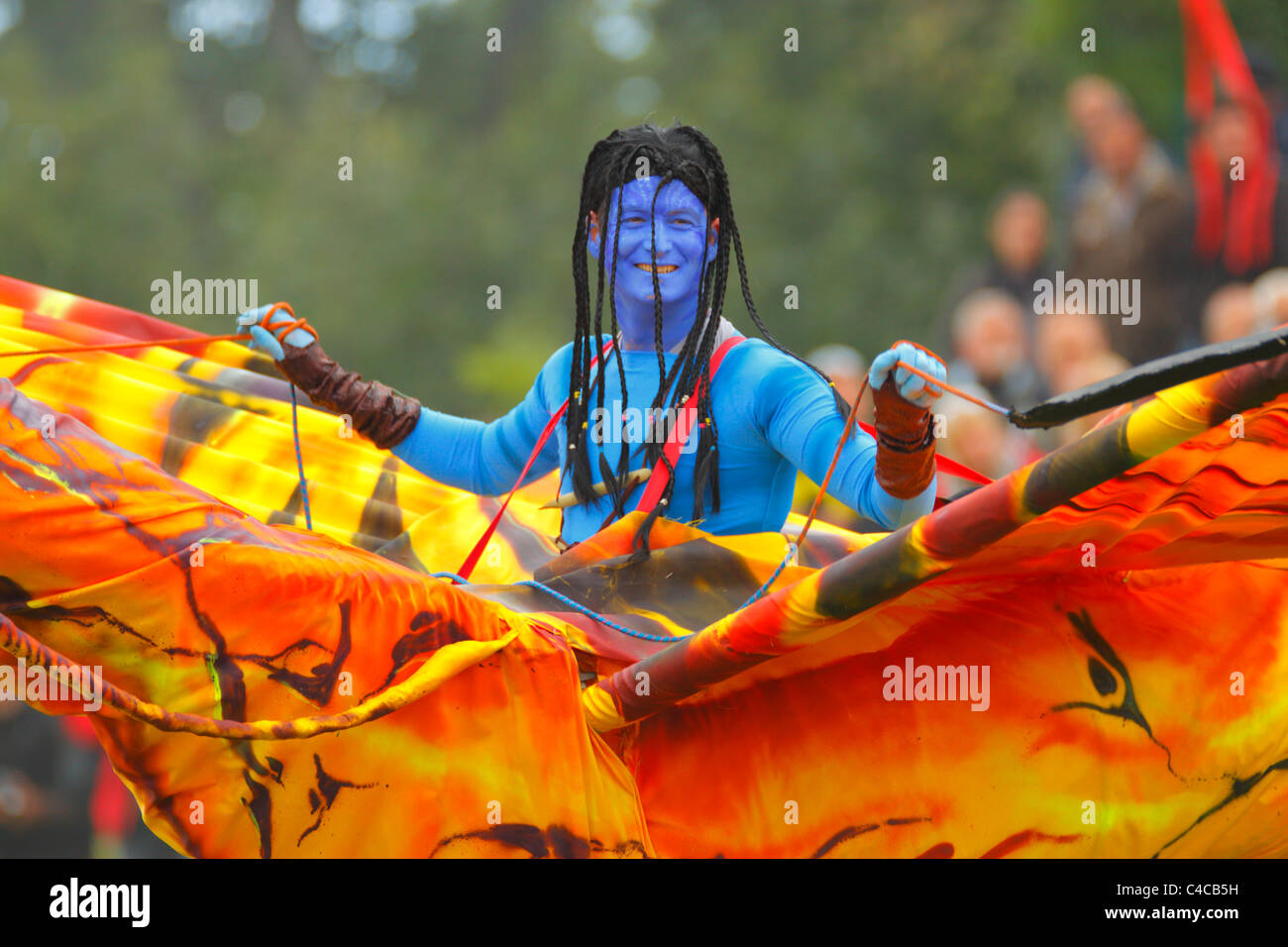 Paraglider's costume contest at Coupe Icare 2010, Saint Hilaire du ...