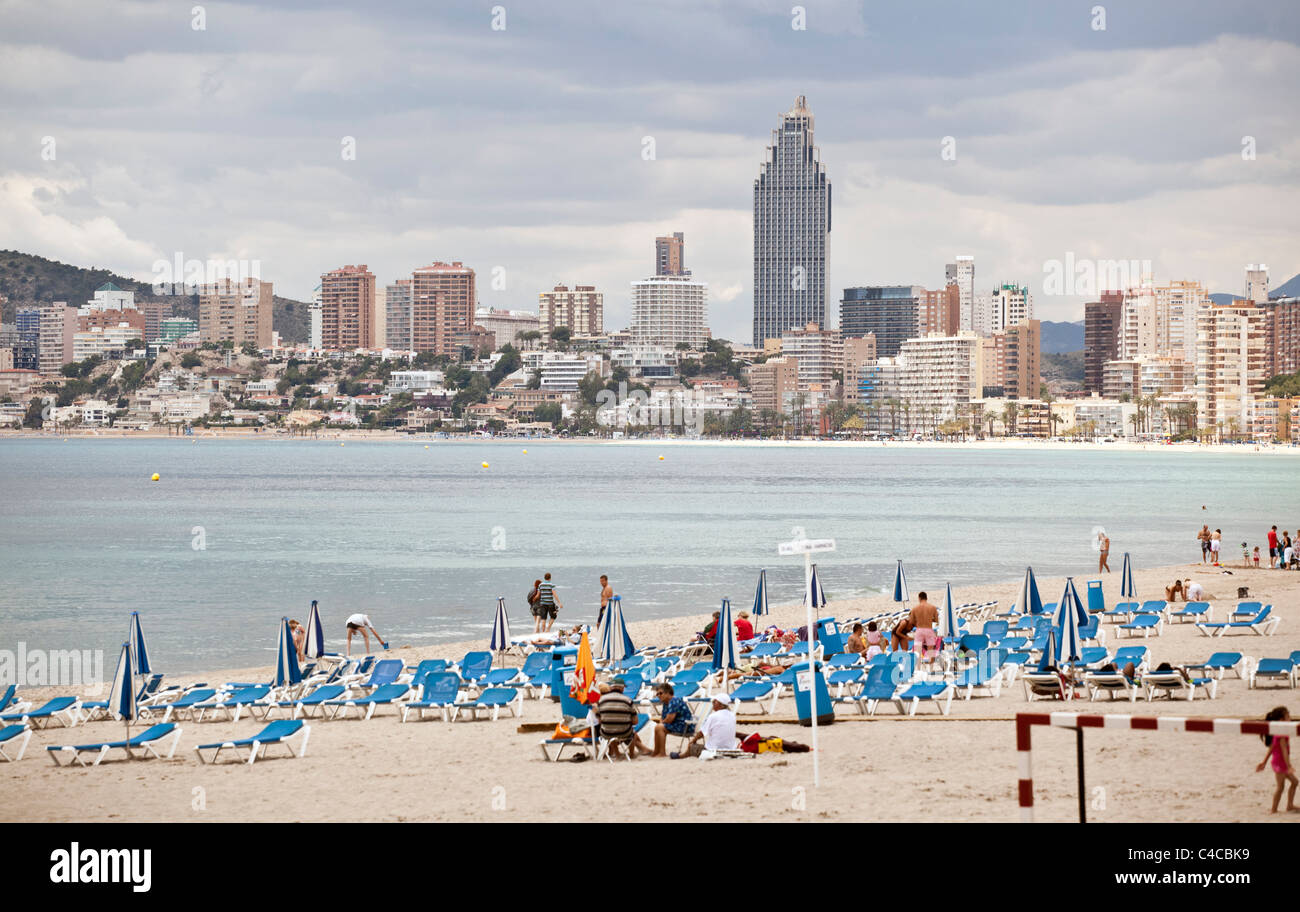 Views of the Poniente area of Benidorm, Spain on the Costa del Sol ...