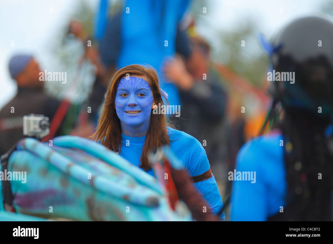 Paraglider's costume contest at Coupe Icare 2010, Saint Hilaire du ...