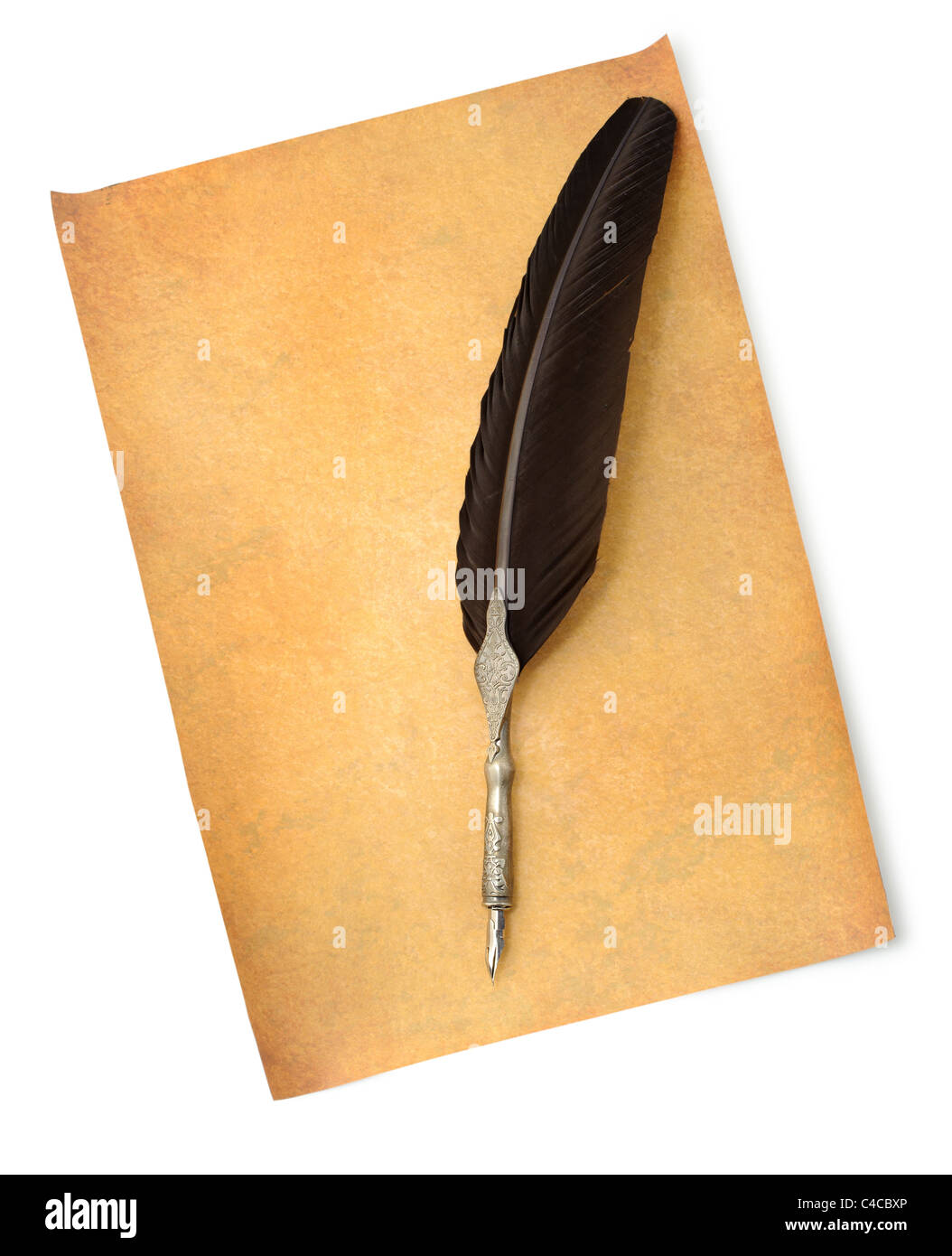 Quill pen ink well paper hi-res stock photography and images - Alamy