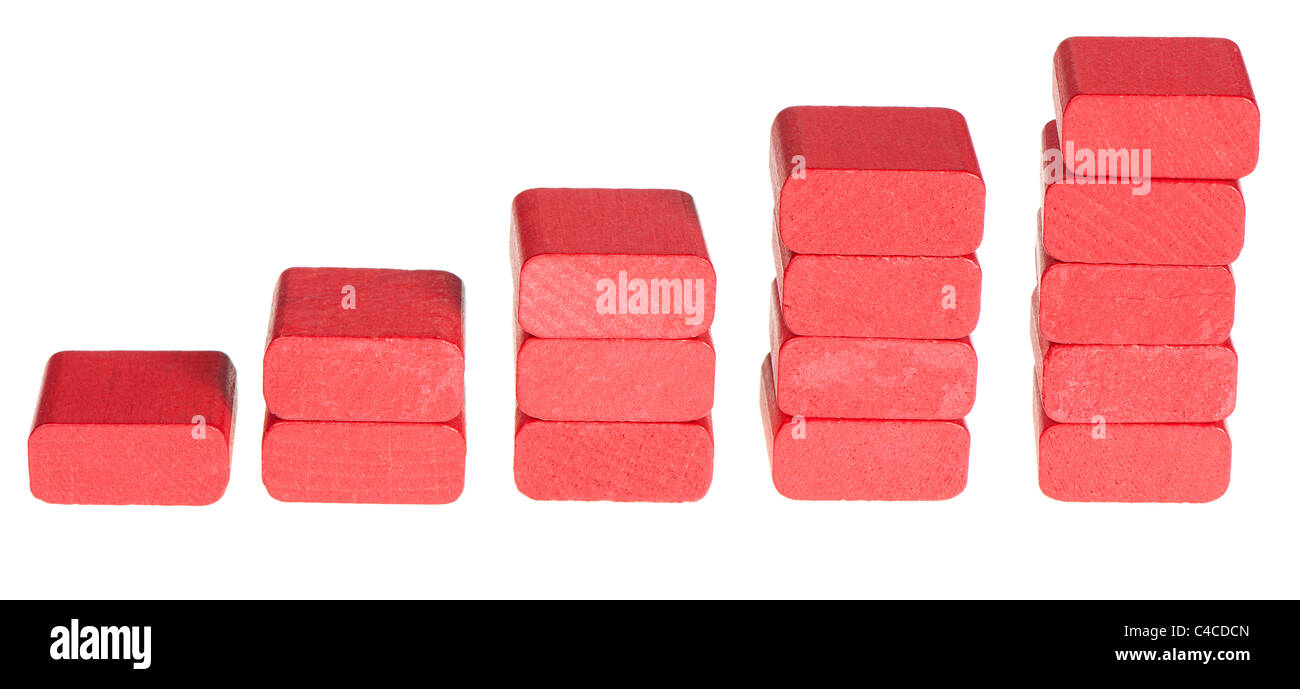 Colour wooden cubes. It is isolated on a white background Stock Photo ...