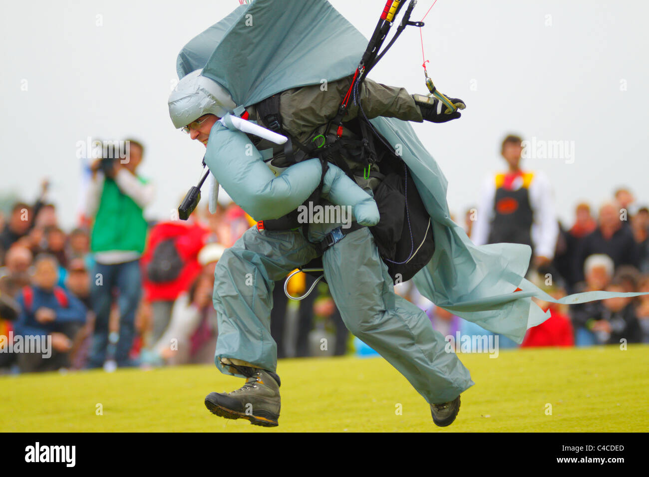 Paraglider's costume contest at Coupe Icare 2010, Saint Hilaire du ...