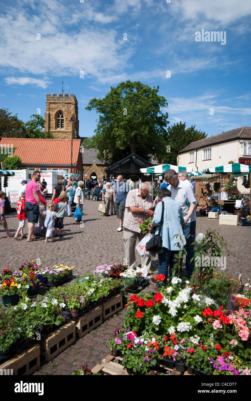 Market Rasen Gardeners Market, held in the Market Square, Market Rasen ...