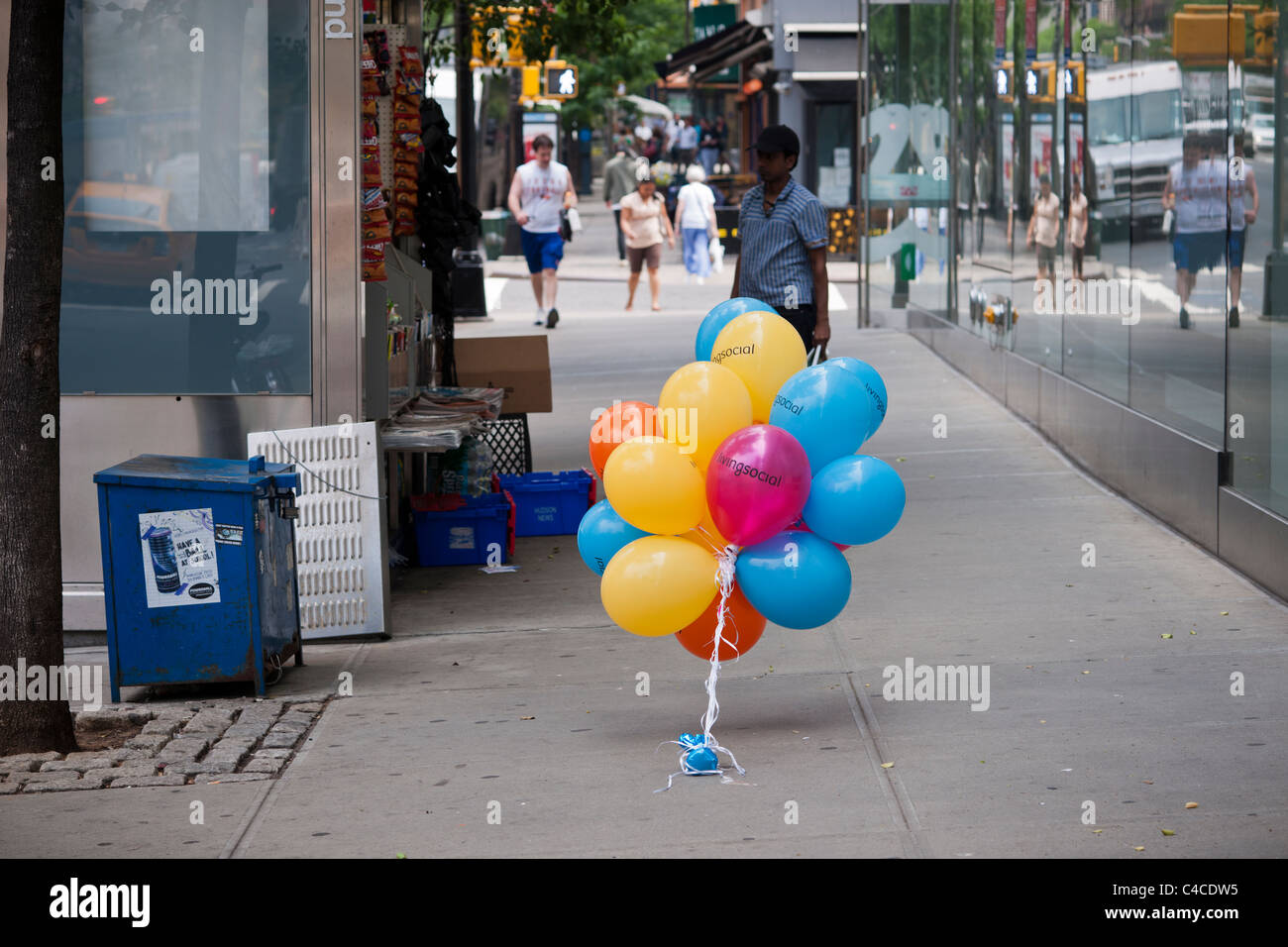 Escaped balloons from Living Social for a promotion of the coupon ...