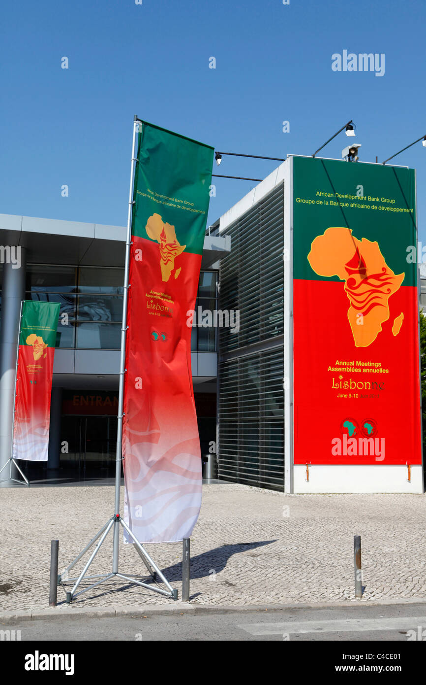 Banners announce the African Development Bank and African Development ...