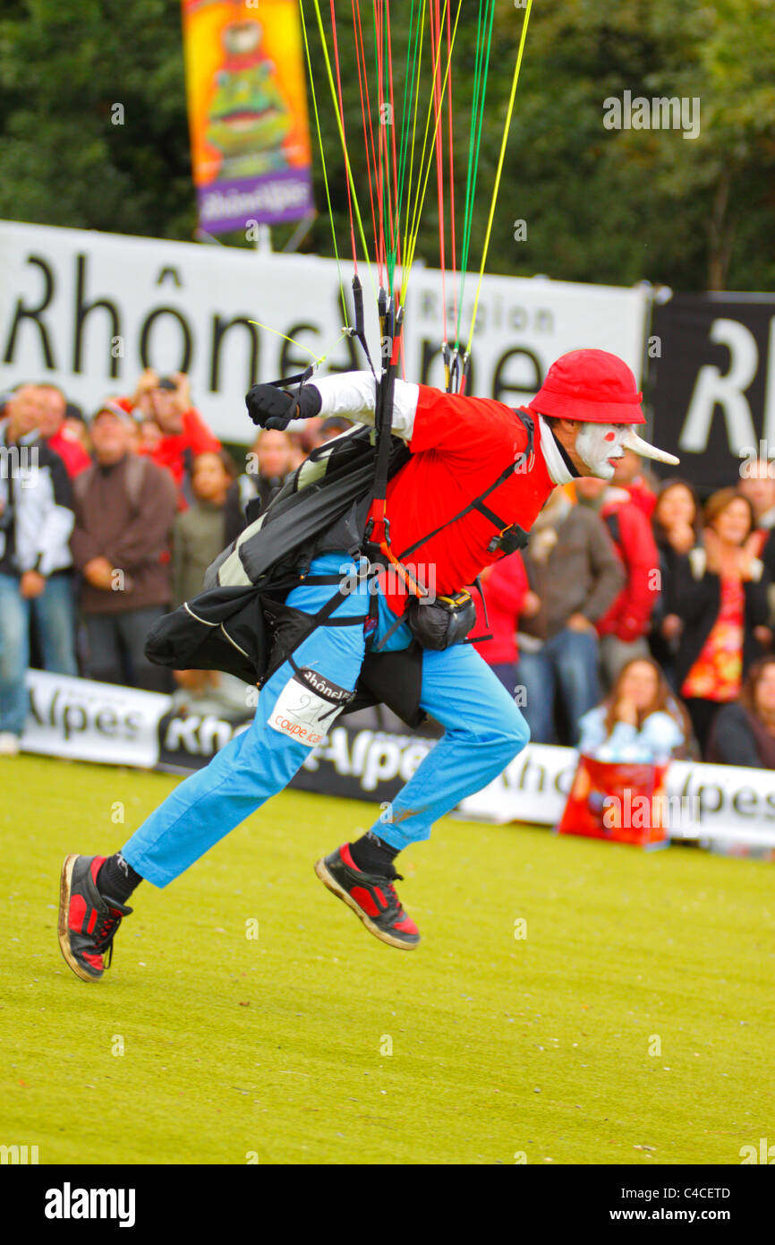 Paraglider's costume contest at Coupe Icare 2010, Saint Hilaire du ...