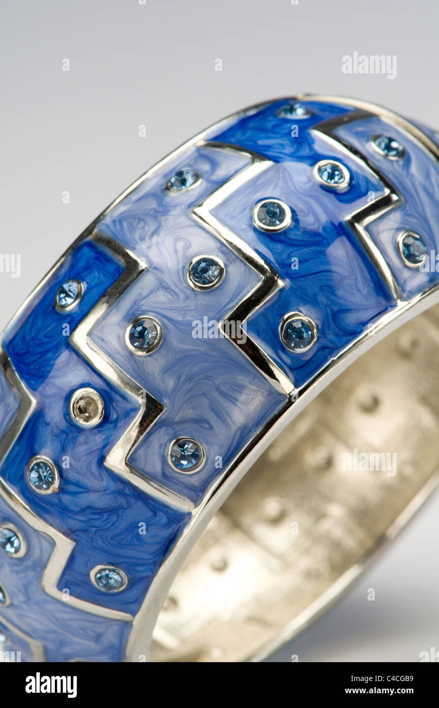 Blue Bracelet jewelery Stock Photo - Alamy