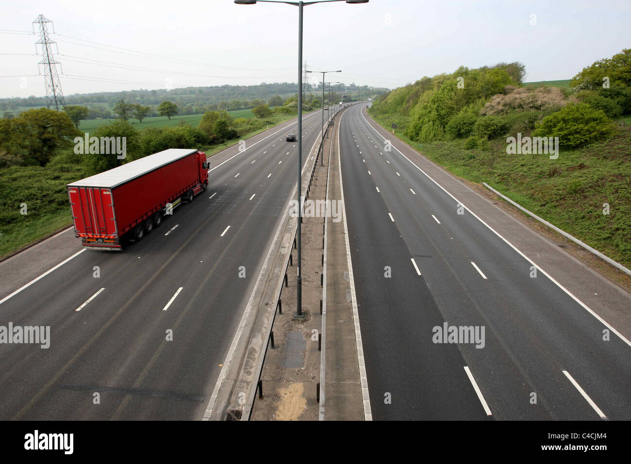 M1 MOTORWAY LONDON VERY QUIET Stock Photo - Alamy