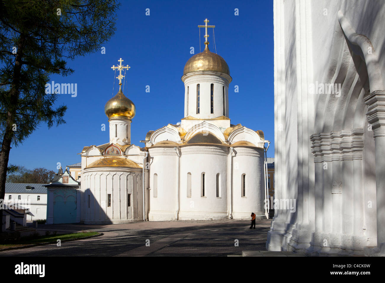 The Trinity Cathedral at the Trinity Monastery of Saint Sergius in ...