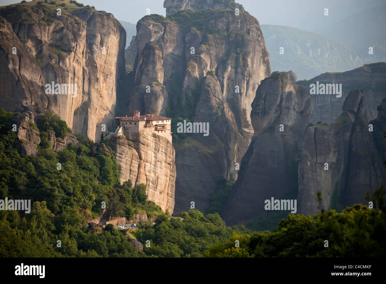 Rousanou Monastery, part of the Meteora complex of Orthodox monasteries ...