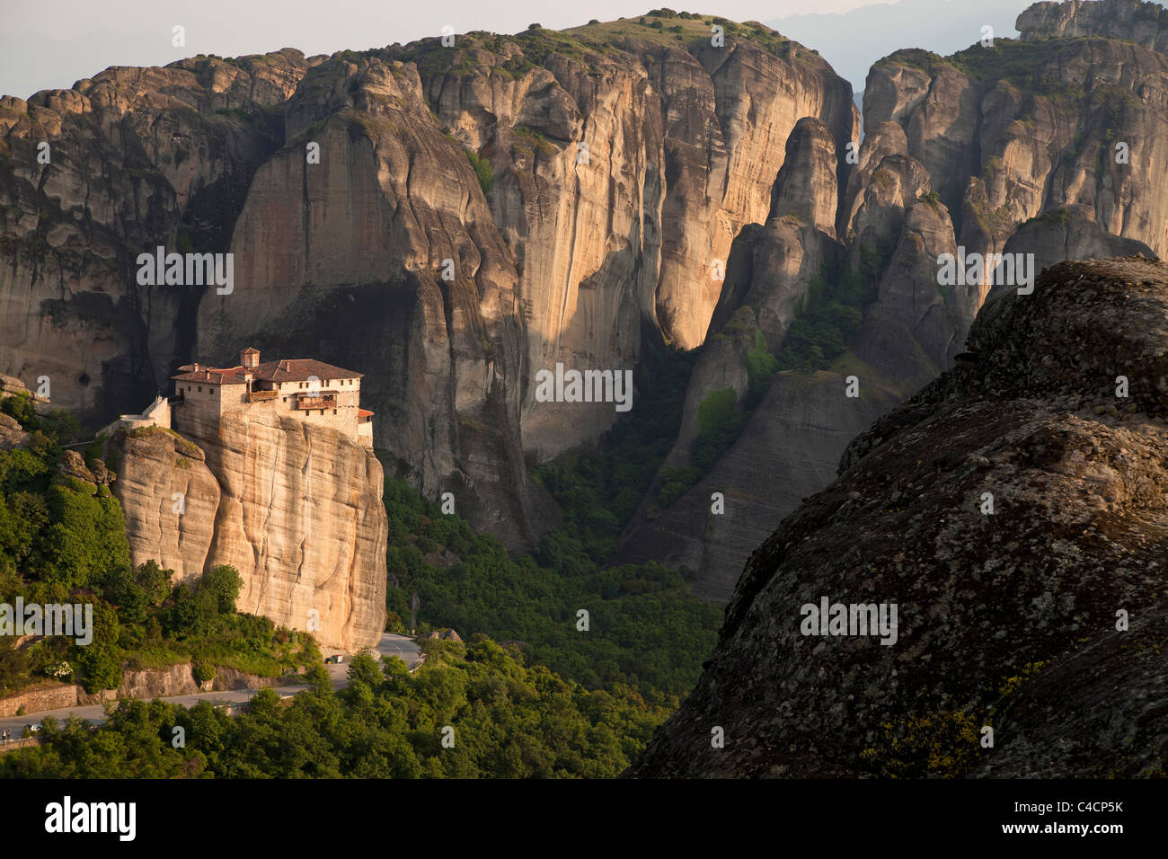 Rousanou Monastery, part of the Meteora complex of Orthodox monasteries ...