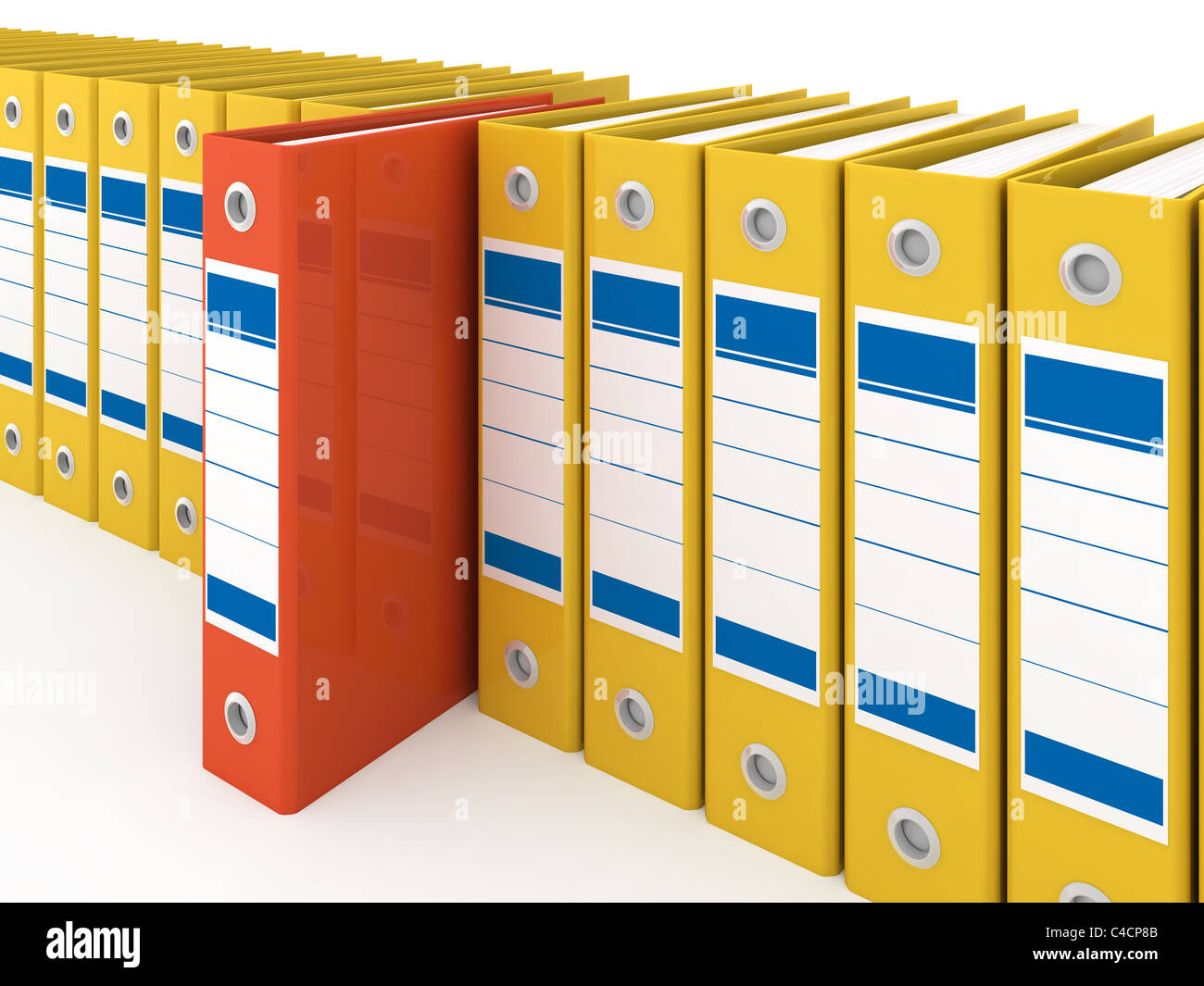 Organized office folders Stock Photo - Alamy