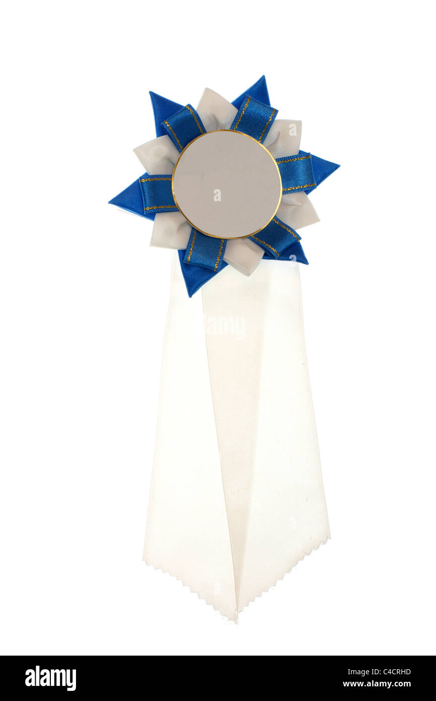white and blue ribbon isolated Stock Photo - Alamy