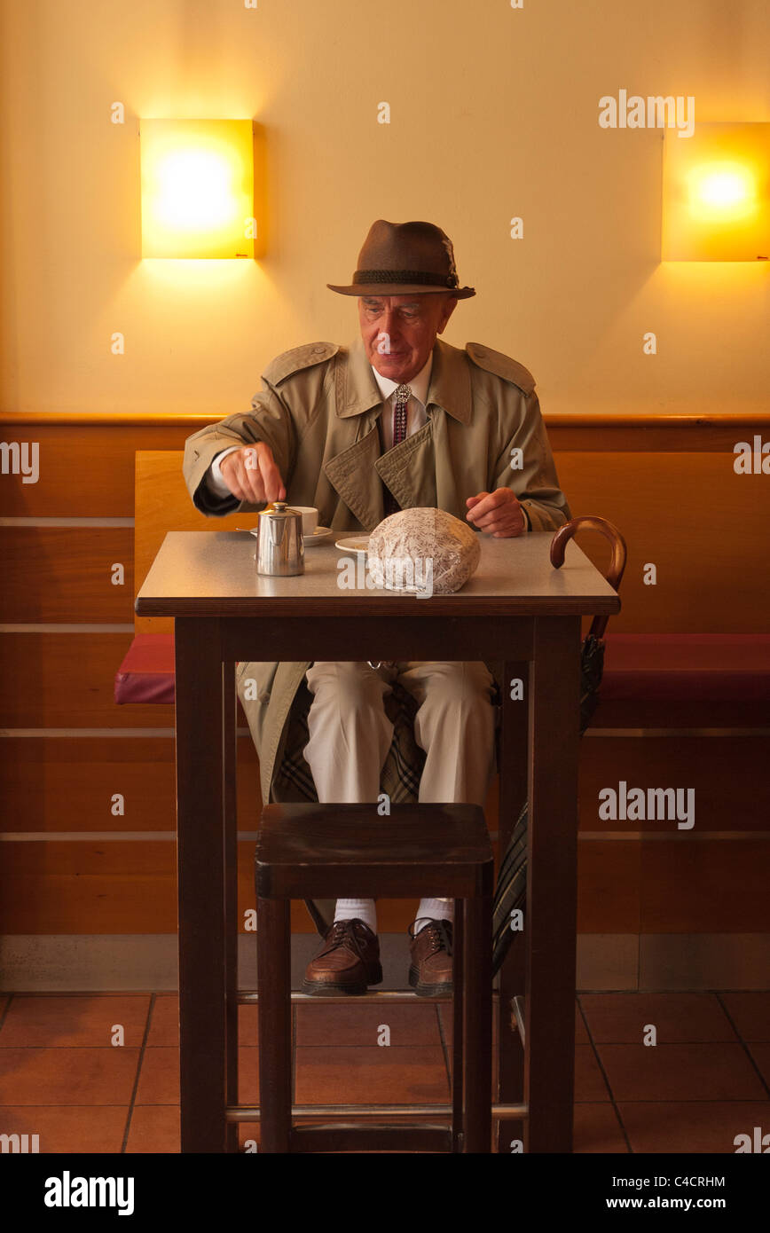 Older german gentleman sits in hi-res stock photography and images - Alamy