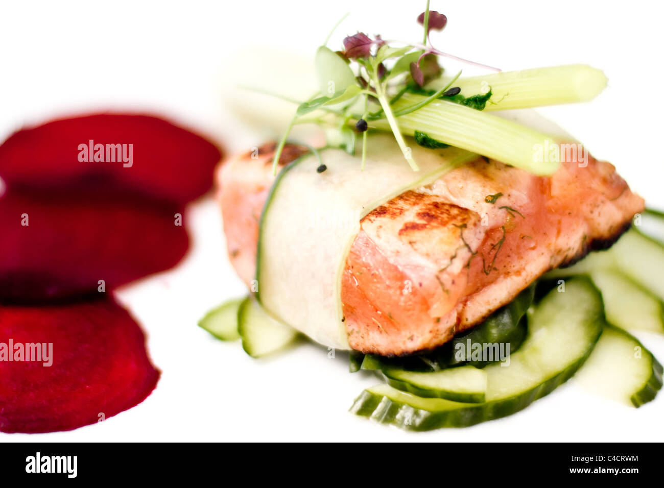 Fish dish prepared by a professional chef Stock Photo - Alamy