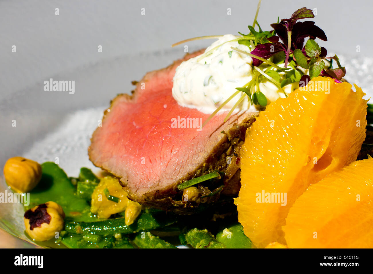 A roast beef prepared by a professional chef Stock Photo - Alamy