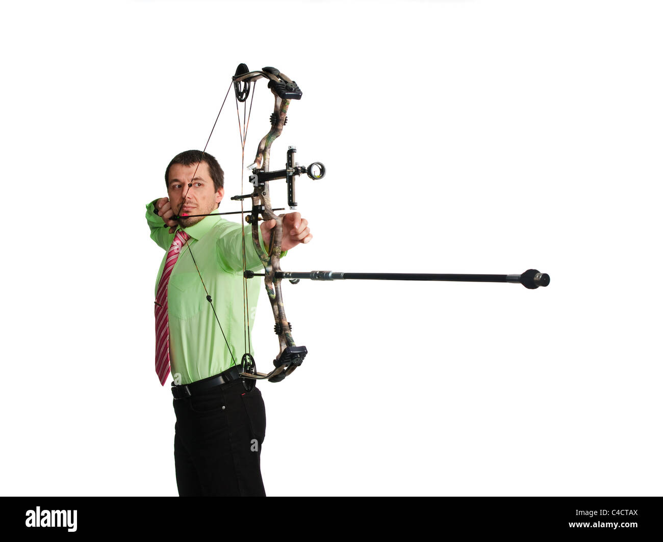 Hunter with bow and arrow hi-res stock photography and images - Alamy