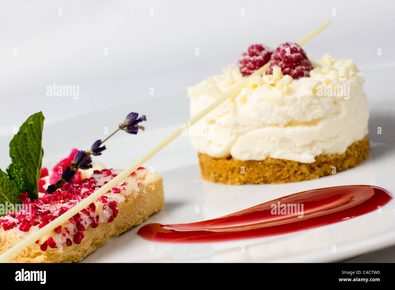 A dessert dish prepared by a professional chef Stock Photo - Alamy