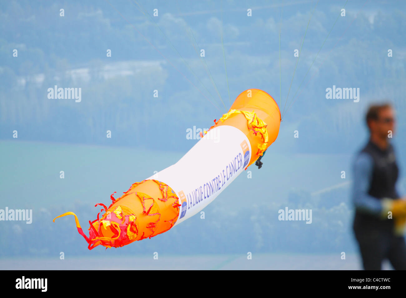 Paraglider's costume contest at Coupe Icare 2010, Saint Hilaire du ...