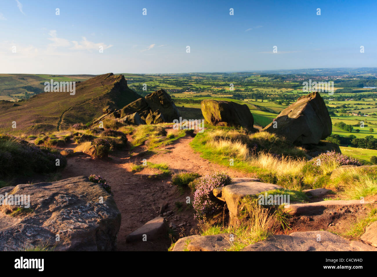 The Roaches, a series of outcrops famous for rock climbers set in ...
