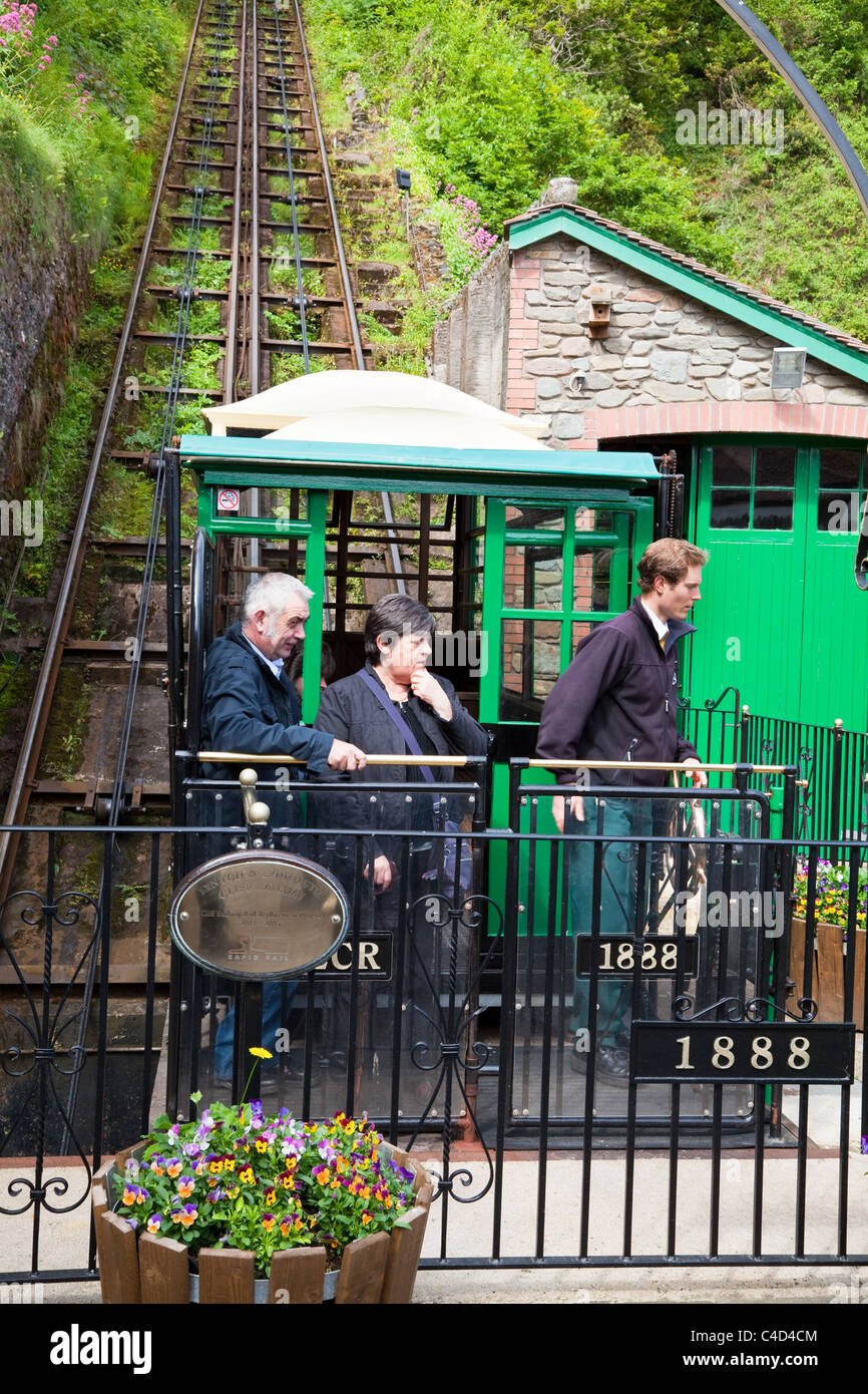 Lynton and Lynmouth Cliff Railway DEvon England Stock Photo - Alamy