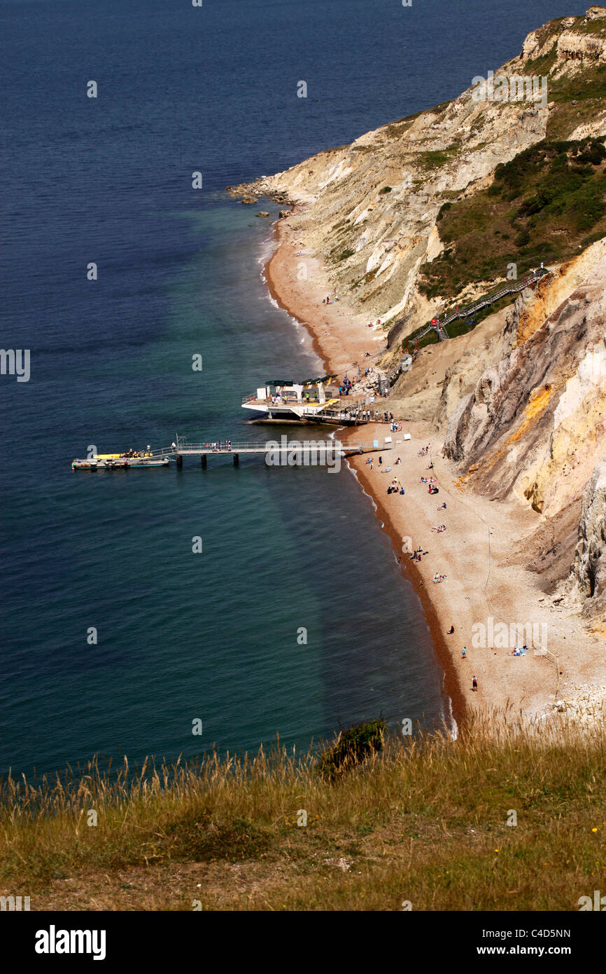 Alum Bay on the Isle of Wight, England Stock Photo - Alamy