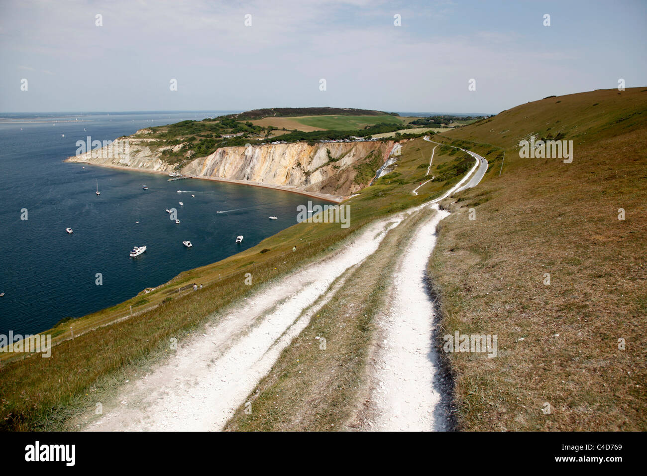 Alum Bay on the Isle of Wight, England Stock Photo - Alamy