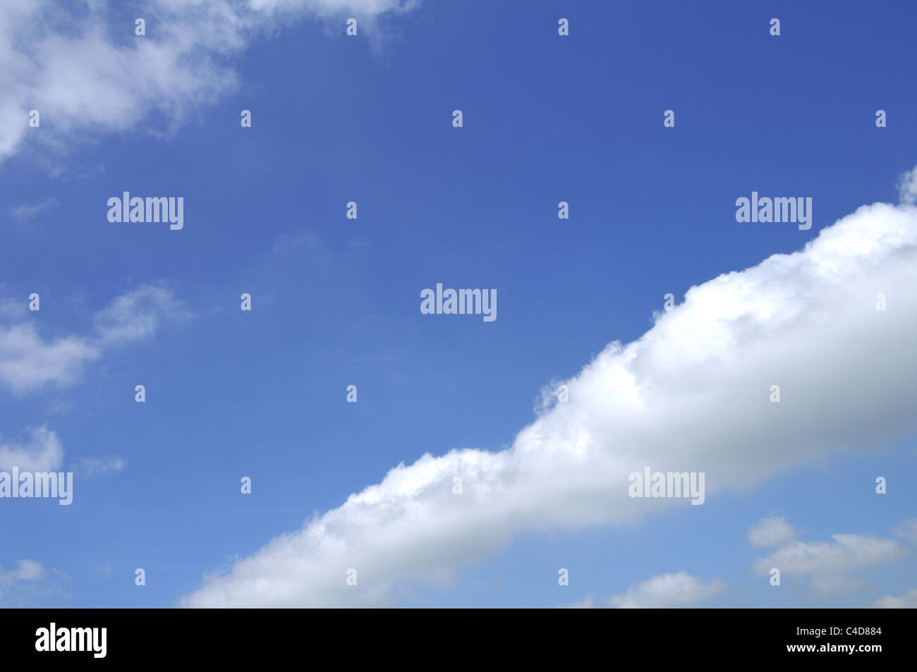 Sunny blue sky with clouds Stock Photo - Alamy