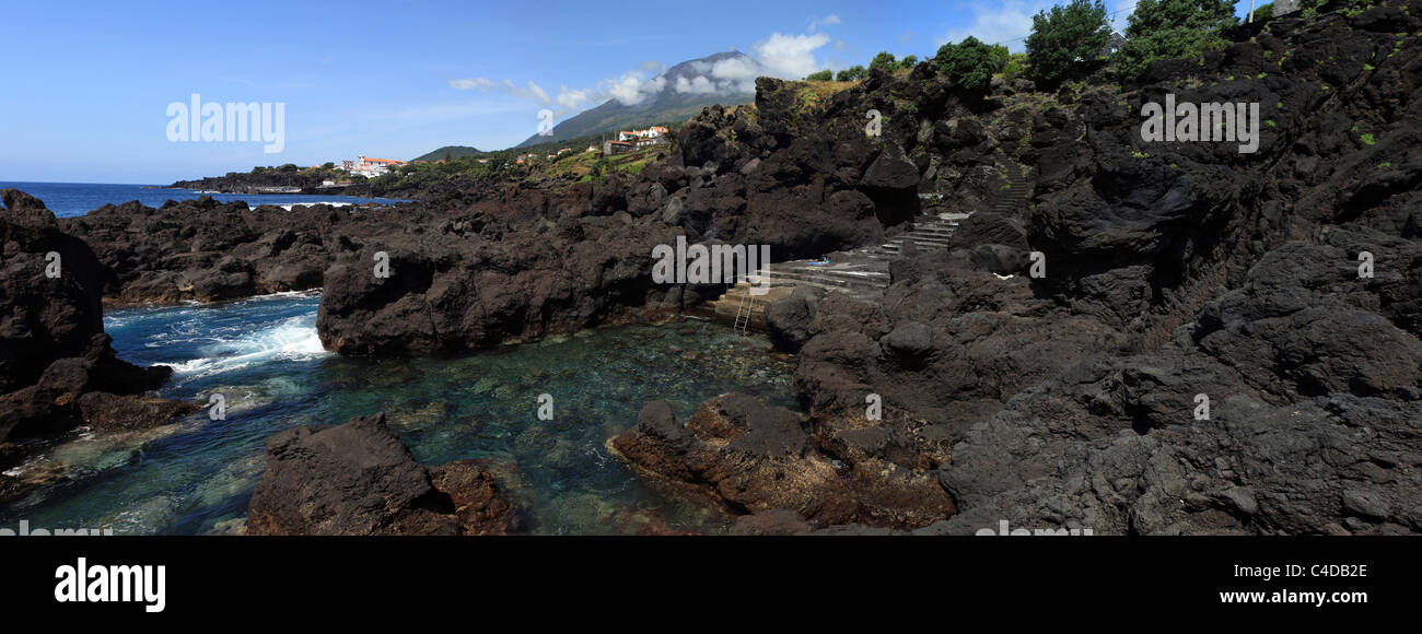 Azores natural swimming pool pico hi-res stock photography and images ...