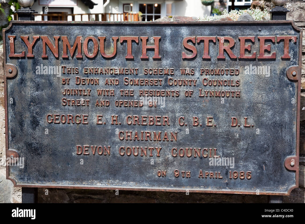 Lynmouth Street sign Stock Photo - Alamy